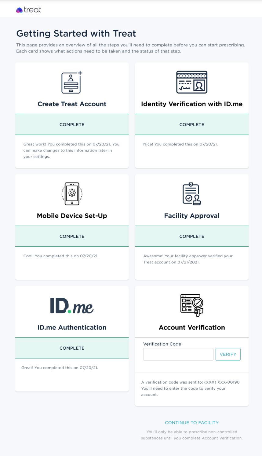 Treat - Getting Started Prescriber Onboarding